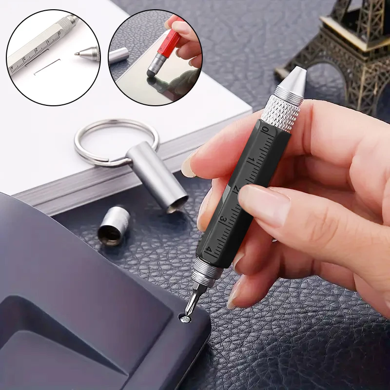 Mini-Caneta-Multifuncional-Port-til-com-R-gua-Ferramenta-Esferogr-fica ...