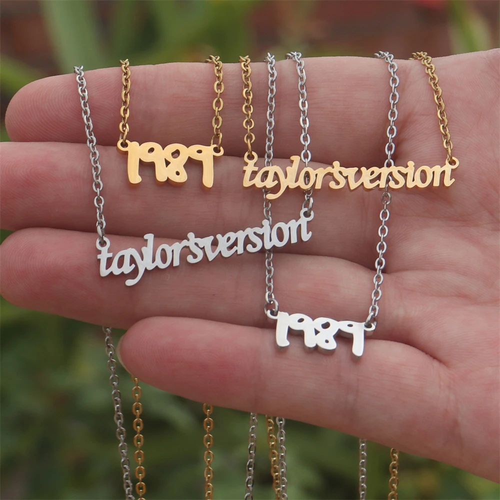 New 1989 TS version Necklace Reputation Singer Signature Fearless Speak ...