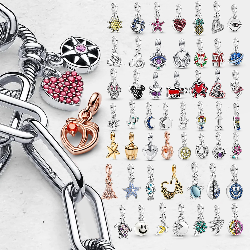 925 Sterling Silver Charme Fit Original Pandora ME charme Pingente de ...