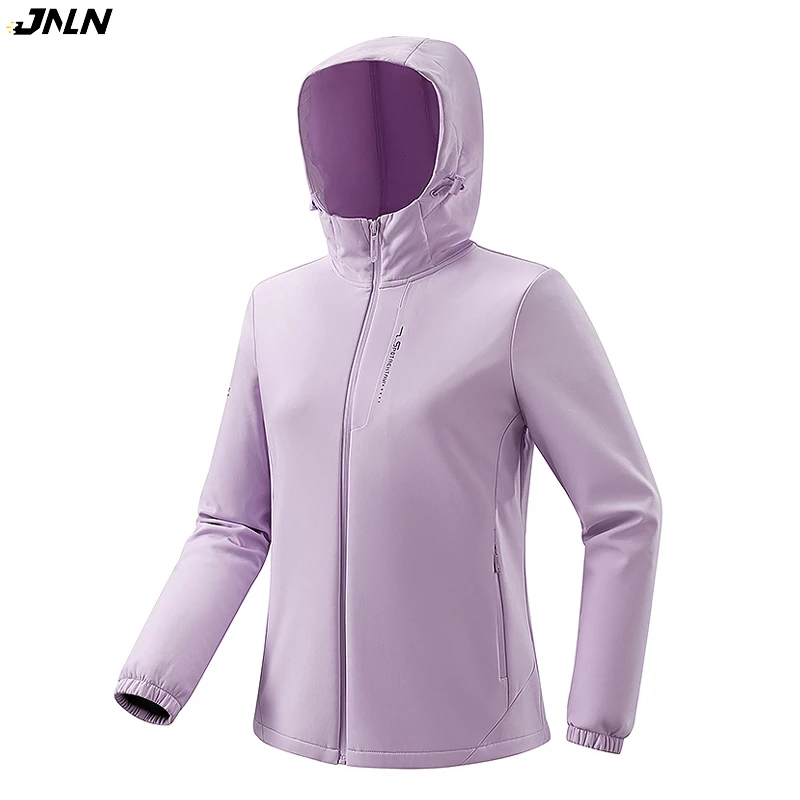 JNLN-chaquetas-de-forro-polar-Softshell-para-mujer-impermeables-a-prueba-de-viento-rompevientos ...