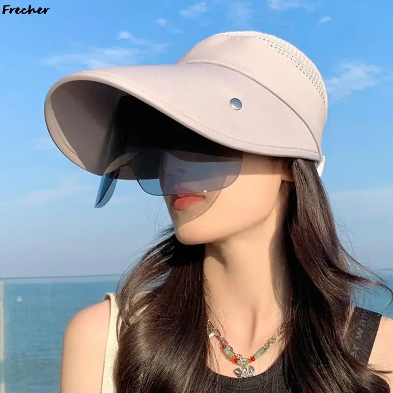 Summer-Outdoor-Sun-Hat-with-Face-Shield-UV-Protection-Sports-Caps-Women ...