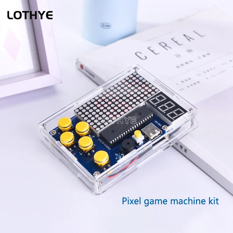Pixel-Game-Machine-Kit-DIY-Electronic-Kit-51-Microcontroller-Snake ...