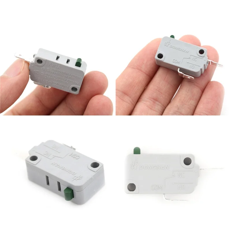 1 unidad de alta calidad 16A125V/250V KW3A puerta Micro interruptor Pin ...
