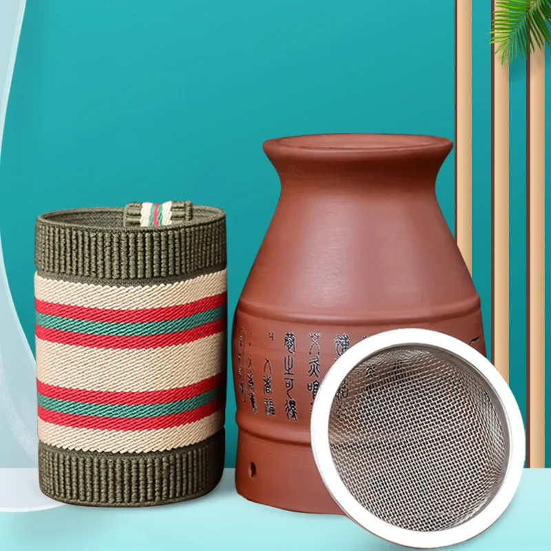 Red-Clay-Heated-Scraping-Cup-Moxibustion-Jar-Warm-Compress-Moxa-Therapy ...