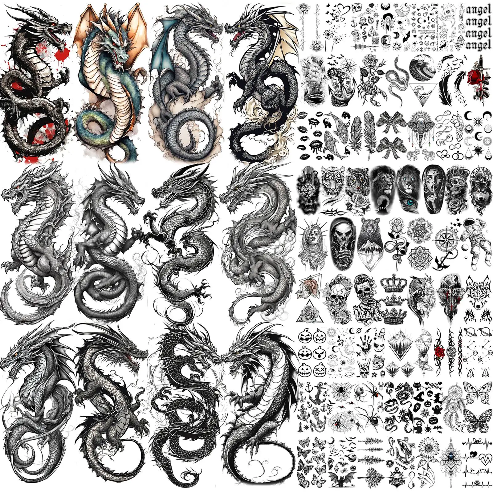 Japanese Dragon Tattoo Design: A Comprehensive Guide to Temporary ...