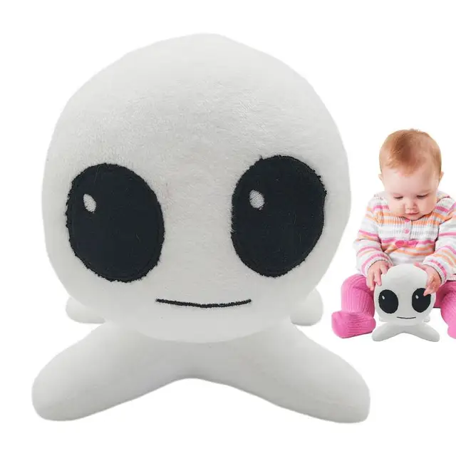 20cm TBH Creature Plush Toy Autism Creature Plush White Yipee Creature ...