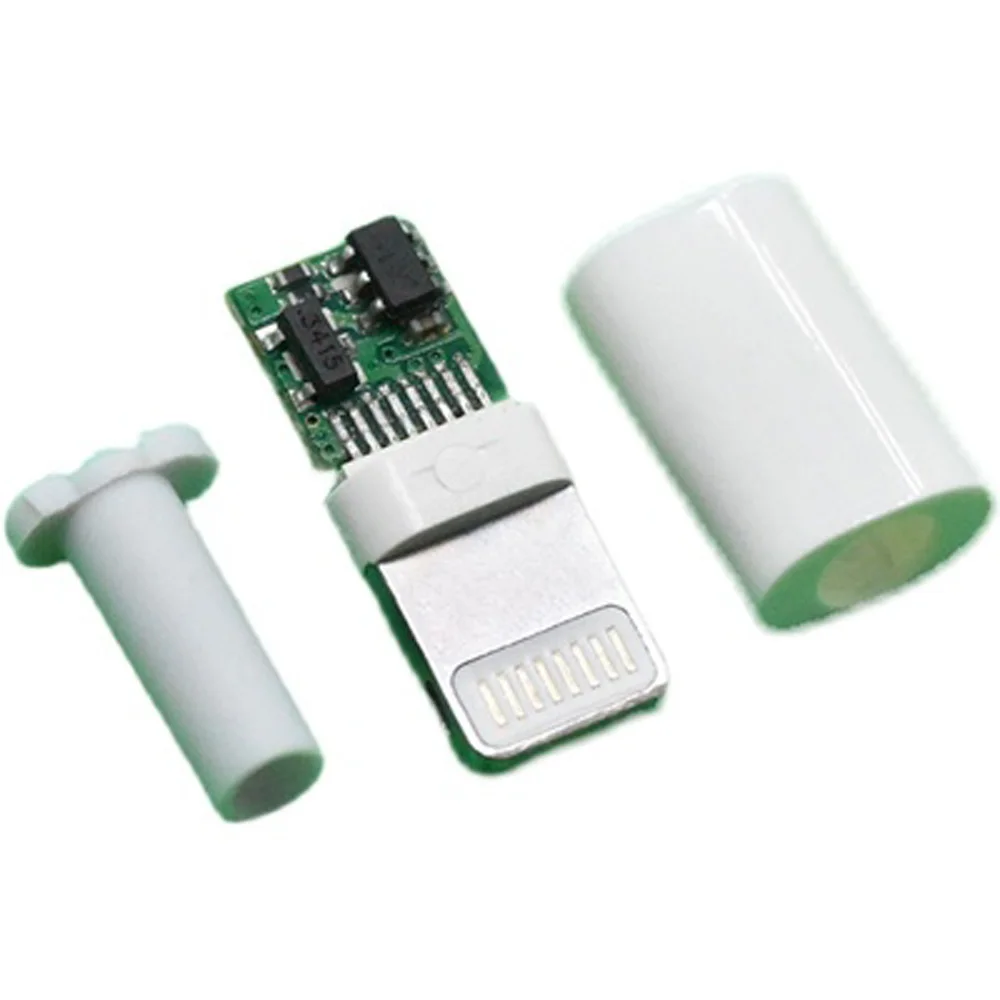 10set Usb For Iphone Male Plug With Chip Board Connector Welding 2.6/3 ...