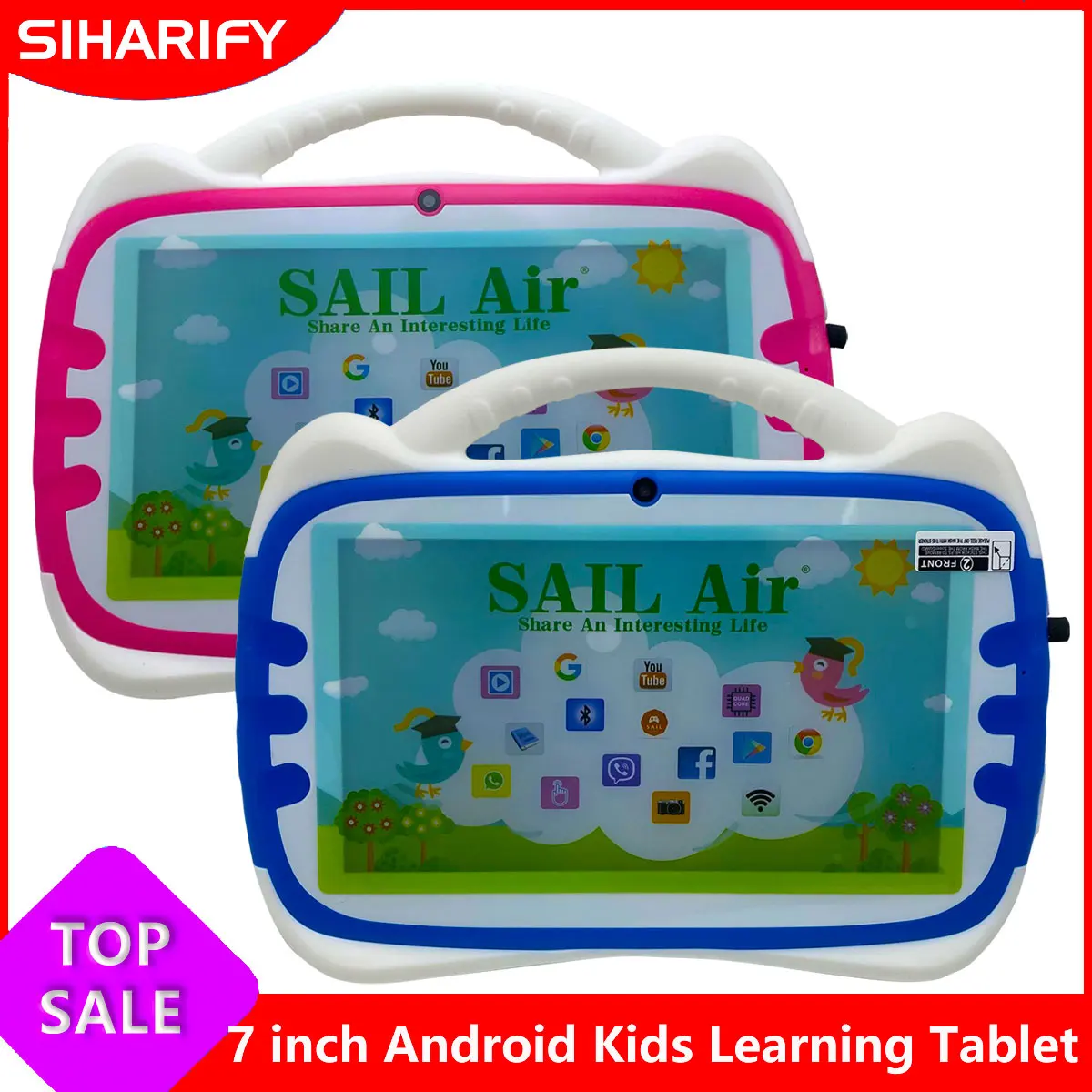 7-inch-tablet-android-PC-3000mAh-8GB-ROM-Children-Learning-kiddies ...