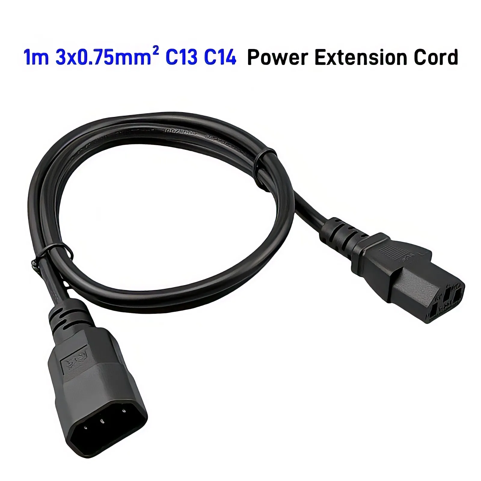 IEC C13 C14 Power Cord 1m Extendion Cable Power Supply Cable For PDU ...