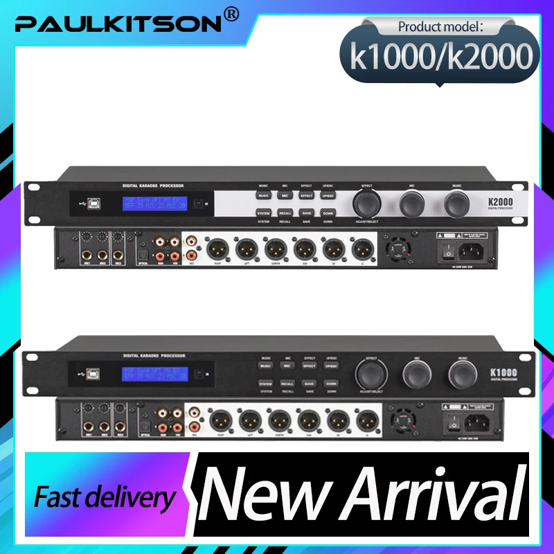 Paulkitsons K1000/K2000 Preamplifier Digital Effects Device Karaoke ...