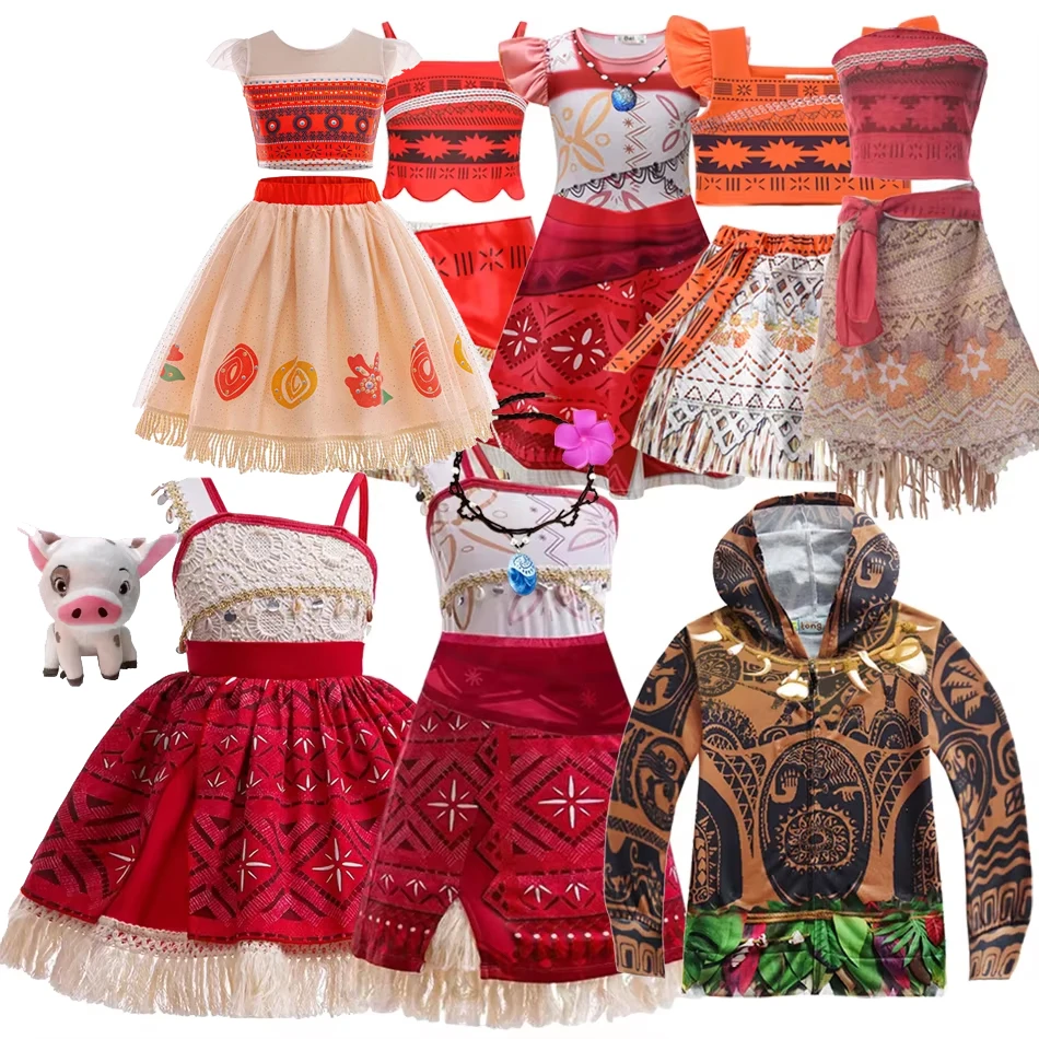Robe du film Moana 2 pour filles, Costume de fête d'halloween ...