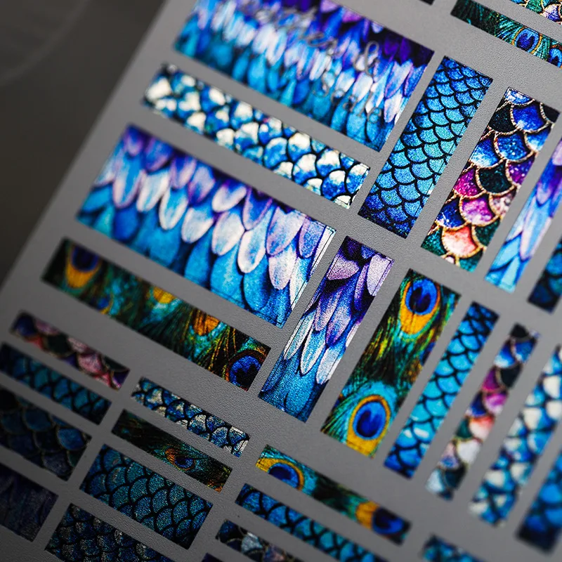 1-Sheet-5D-Realistic-Metallic-Luster-Holographic-Dragon-Scale-Phoenix ...