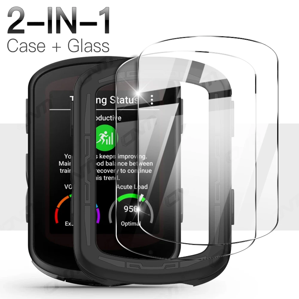 Funda-2-en-1-cristal-templado-para-Garmin-Edge-540-840-GPS-Protector-de ...