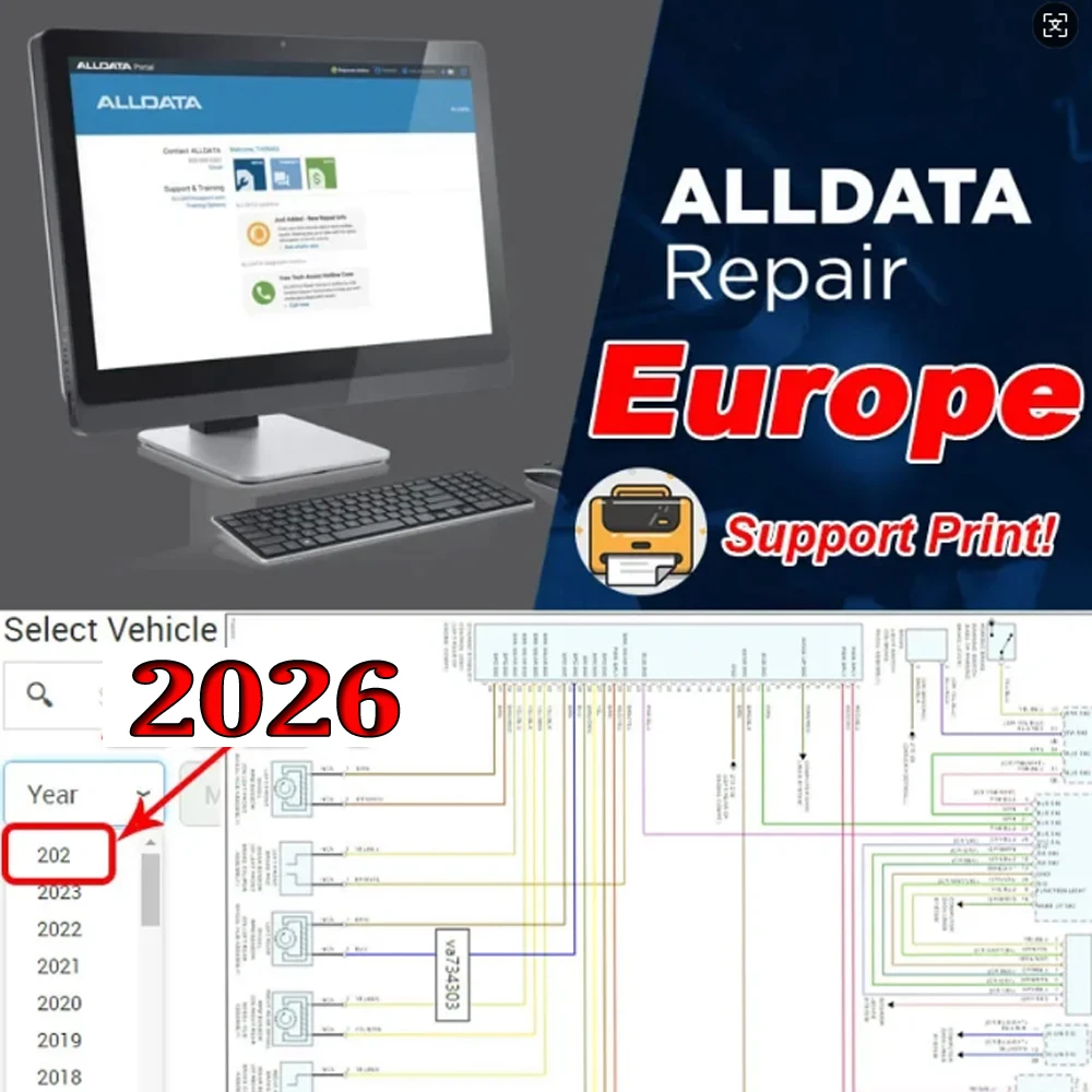 2027 Alldata Repair Software Full Version Hay nes Pro carAuto Parts ...
