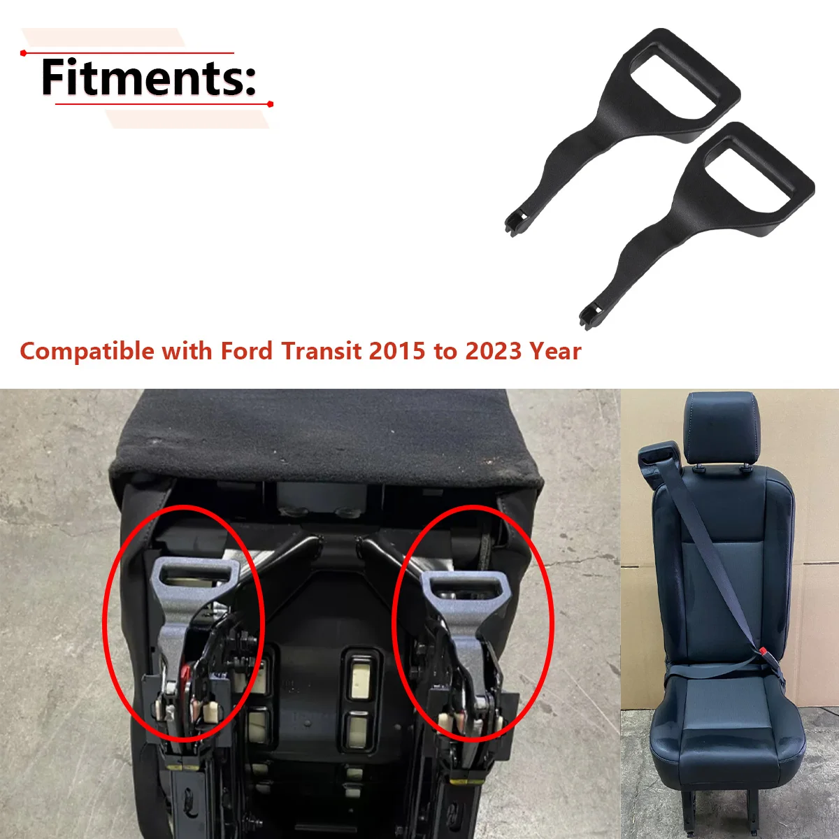 Seat-Frame-Anchor-Release-Pull-Strap-Handle-For-Ford-Transit-150-250 ...