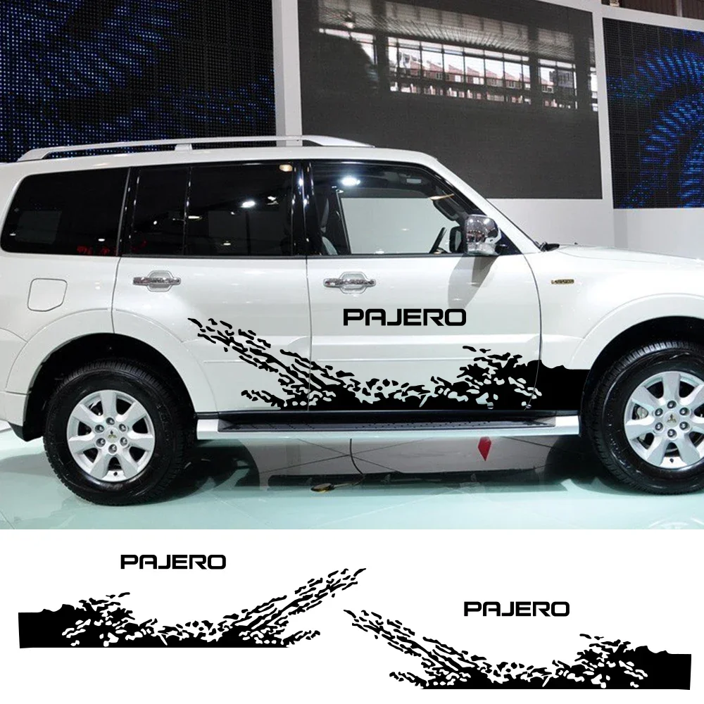 2pcs-For-Mitsubishi-Pajero-2-3-4-Sport-Car-Door-Side-Stickers-Auto ...