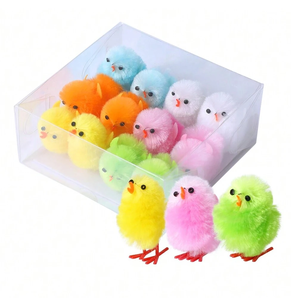 12-24-36pcs-Realistic-Chick-Decoraiton-Cute-Easter-Chick-Figurine ...