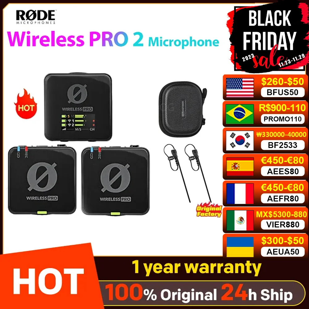 For-Rode-Wireless-Pro-2-Person-GO2-GO-II-ME-Wireless-Lavalier-Mic ...