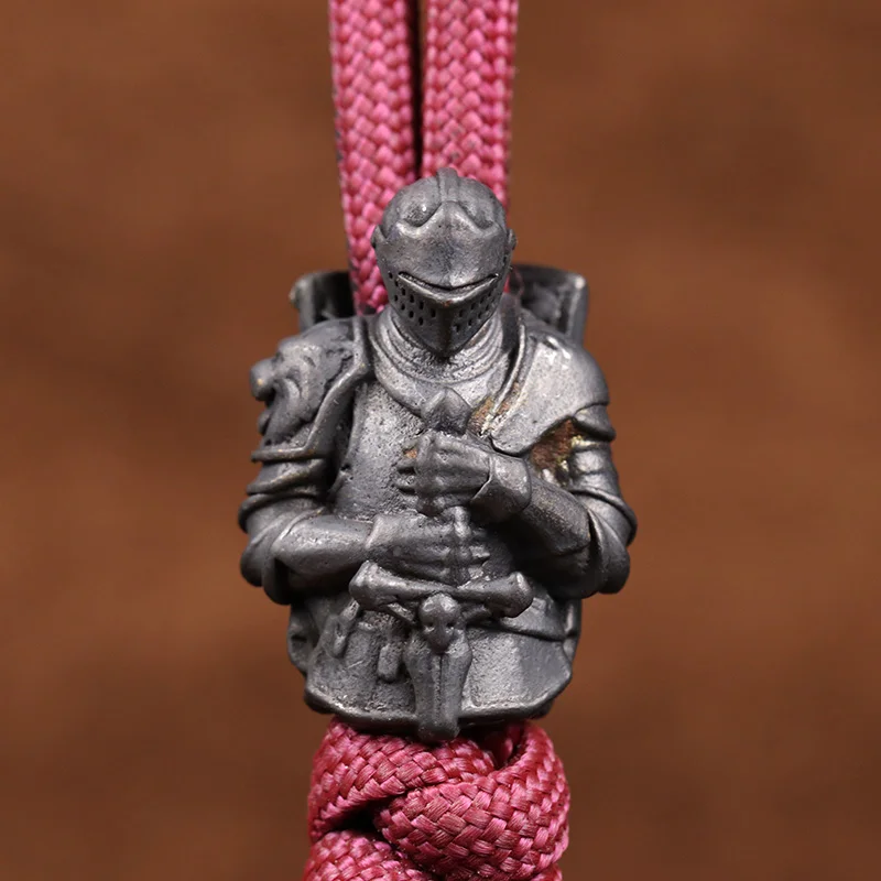 Vicissitudes Templar Knight Brass EDC Retro Paracord Knife Beads ...