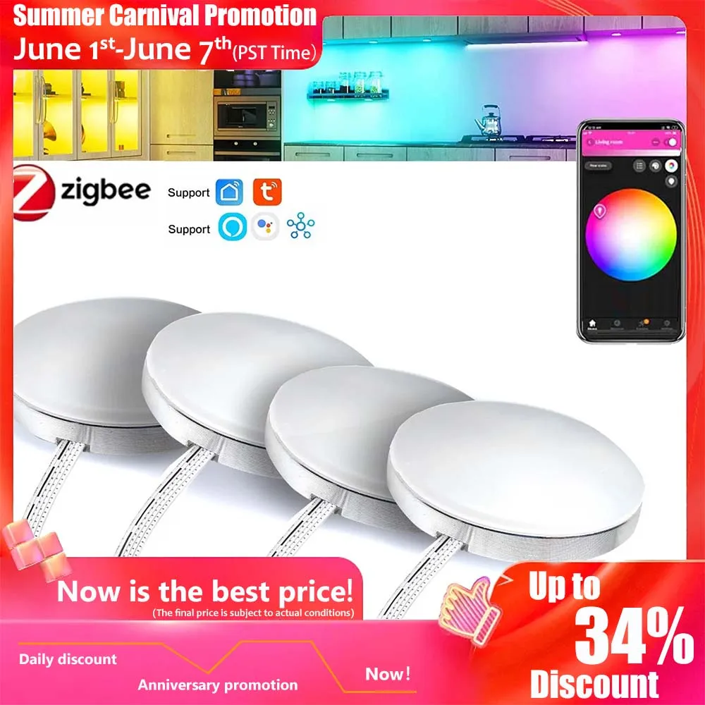 Zigbee-Kit-d-clairage-LED-sous-armoire-3-0-RVB-Gradation-d-clairage ...