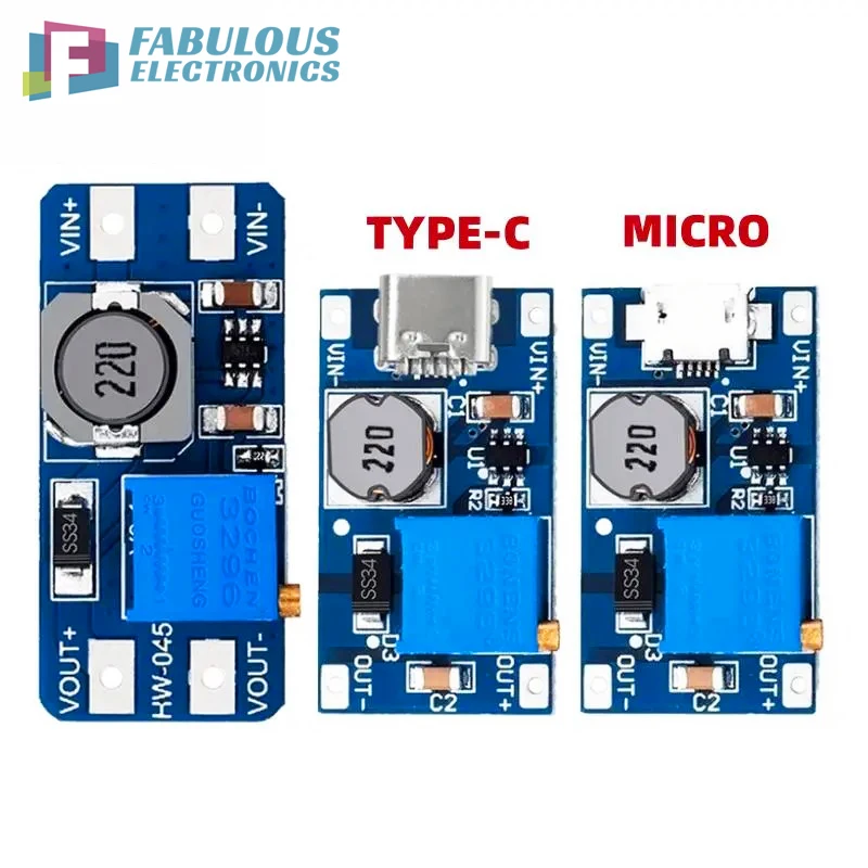 MT3608-DC-DC-Adjustable-Boost-Module-2A-Boost-Plate-Step-Up-Module-with ...