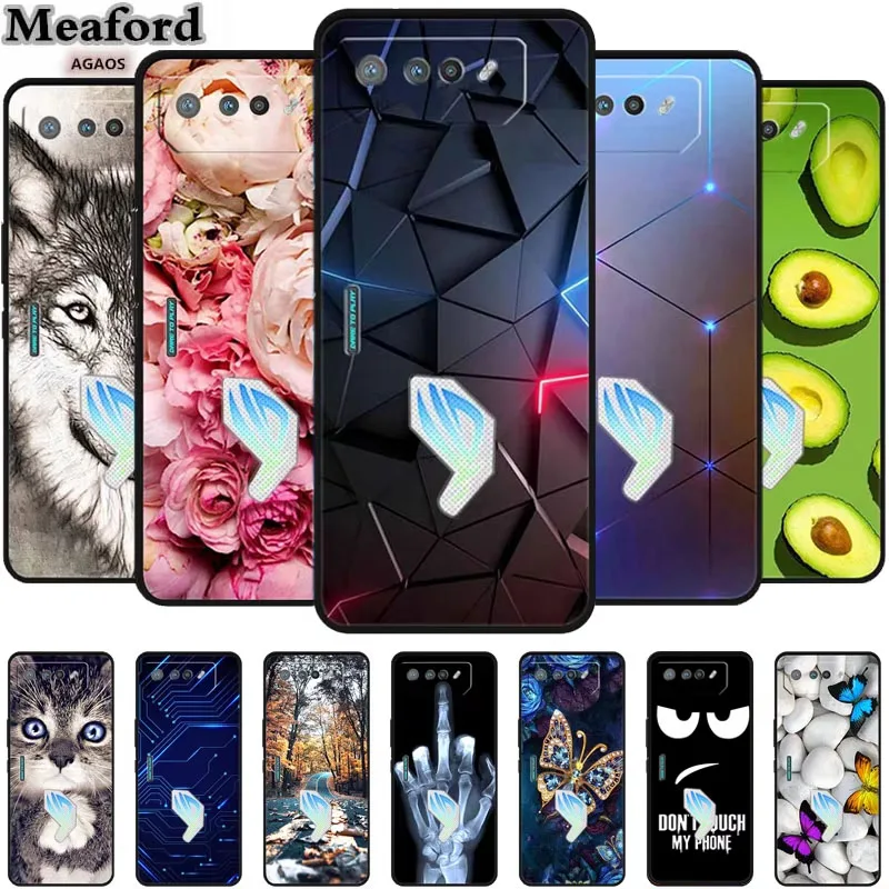 For-Asus-ROG-Phone-7-8-Case-Animals-Protector-Silicone-Soft-Phone-Back ...