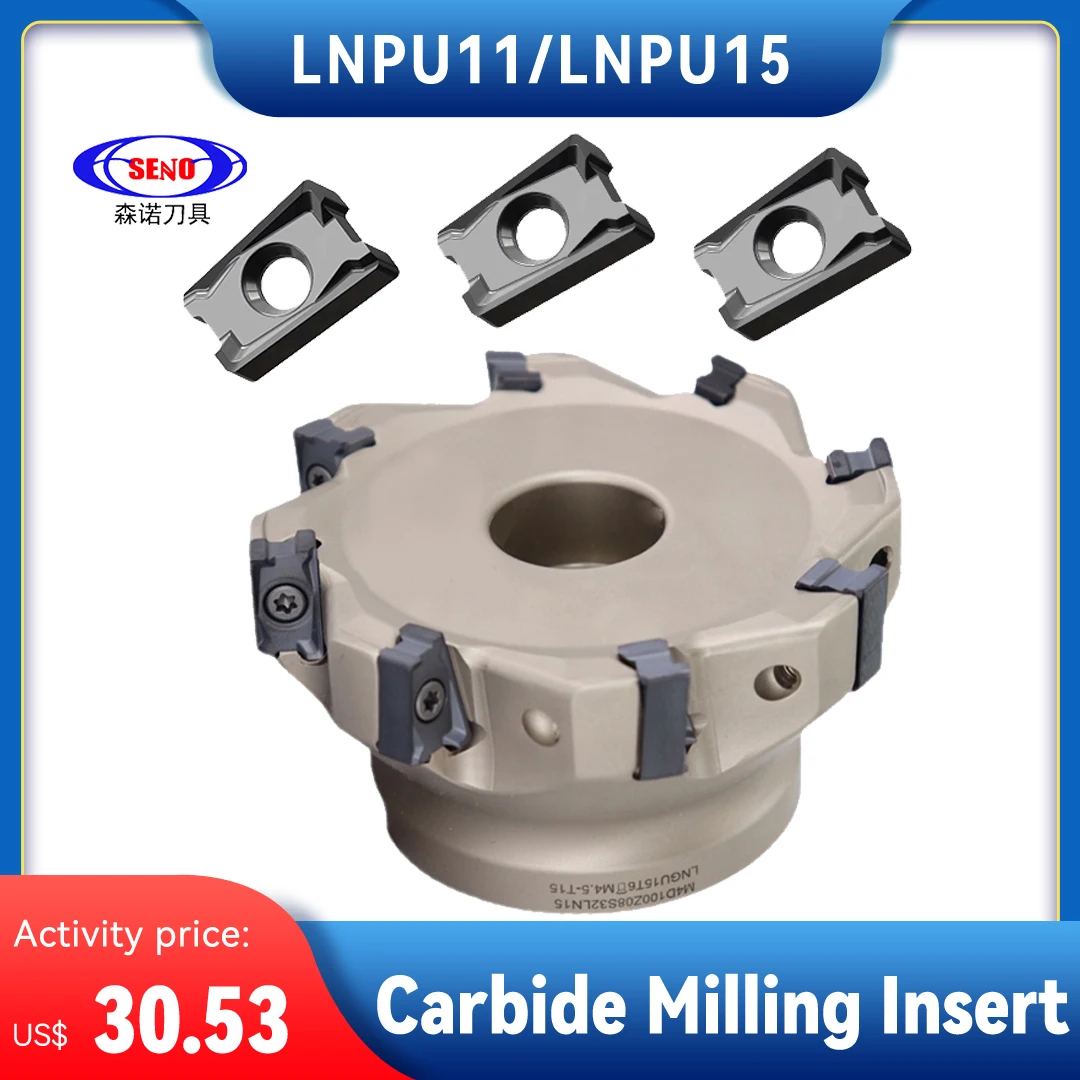 SENO-LNPU110408-LNPU15T608SRGE-CNC-Carbide-Milling-Inserts-Fast-Feed ...