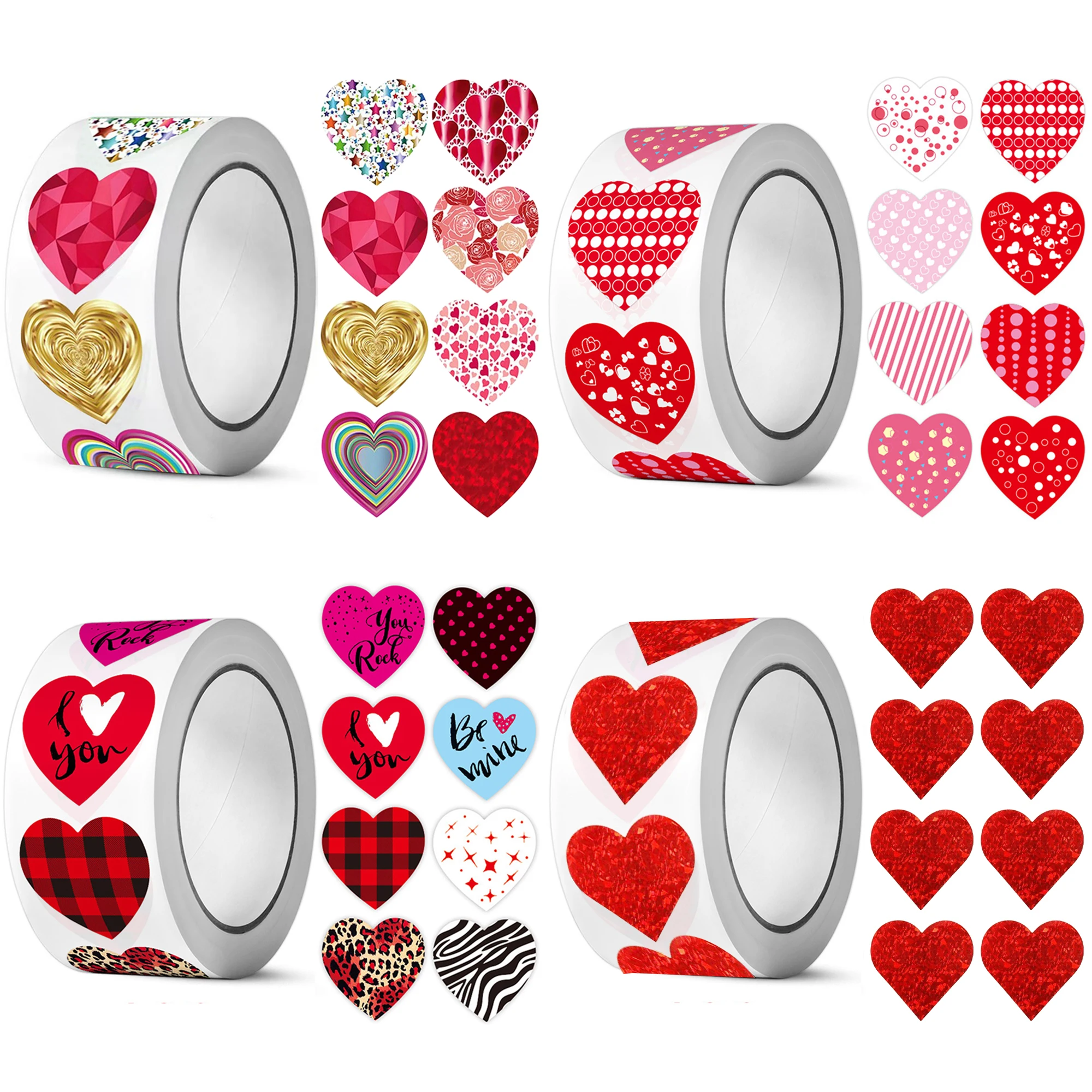 1Roll Creative Love Heart Valentine's Day Wedding Gift Decoration ...