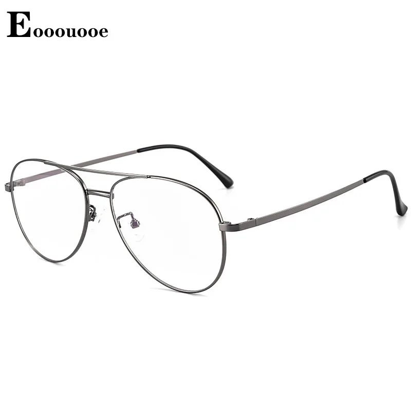 Pilot-Glasses-Frame-Men-s-Double-Bridge-Design-Optical-Oculos-Anti-Blue ...