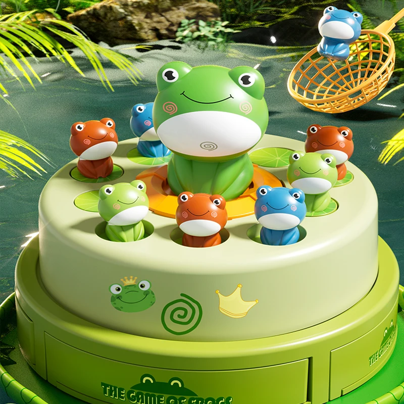 Kid-Montessori-Toy-Launch-Frog-Cartoon-Flying-Frog-Catching-Funny-Toy ...