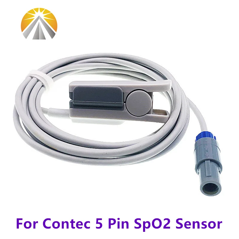 For Contec SpO2 Sensor 5 Pin Adult Child Neonates Veterinary Type ...