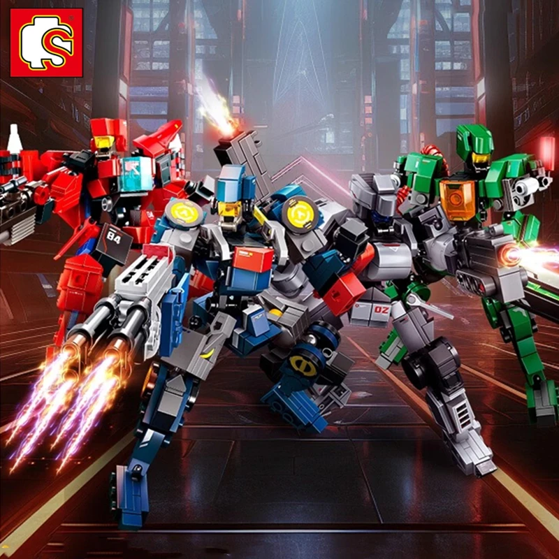 SEMBO-movable-robot-building-blocks-steel-mecha-series-DIY-assembled ...