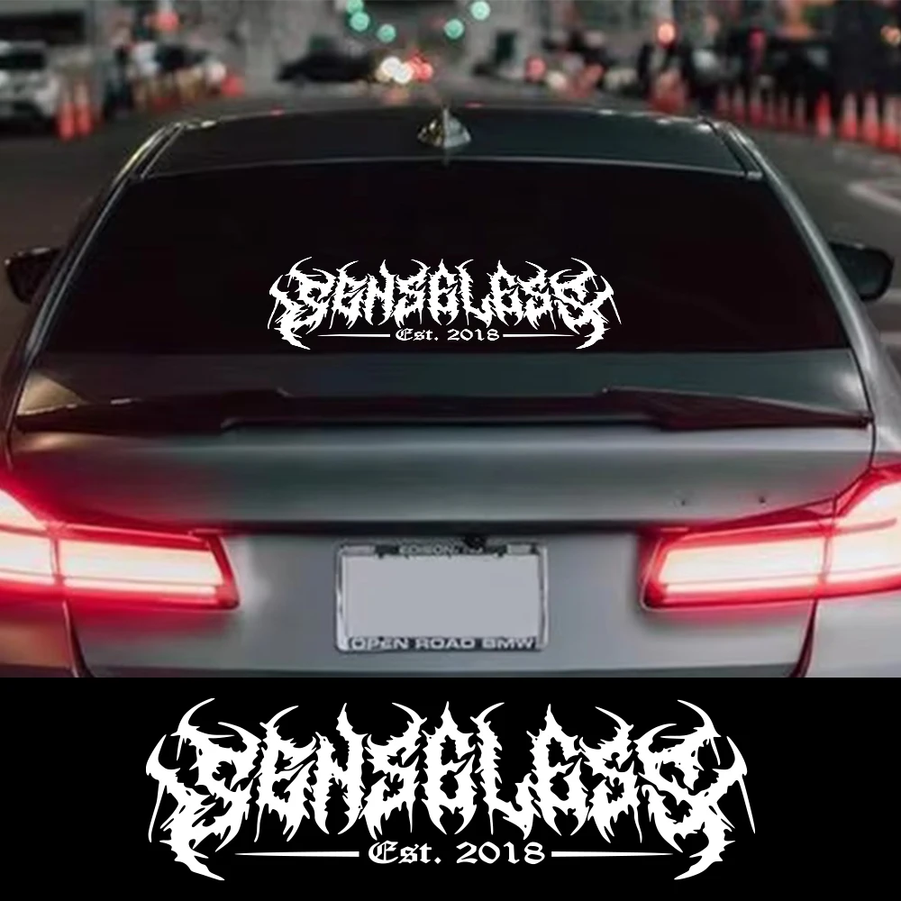 Car-Window-Banner-Sticker-Senseless-Rear-Windshield-Racing-Vinyl-Decals ...