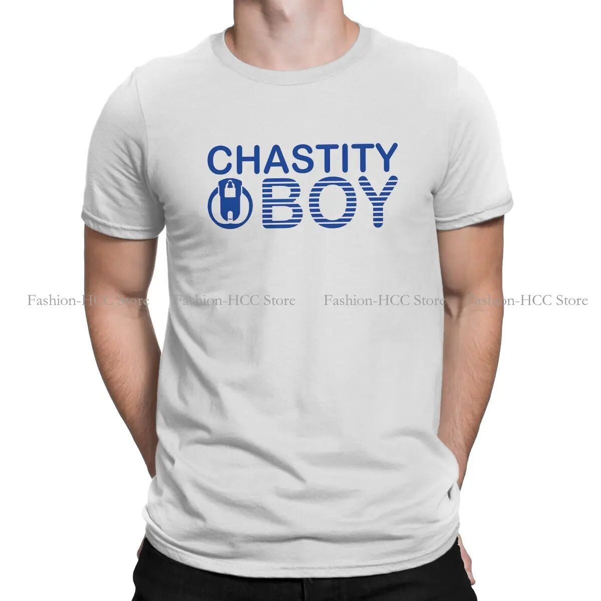 CHASTITY-BOY-Blue-Label-O-Neck-TShirt-BDSM-Bondage-Discipline-Dominance ...