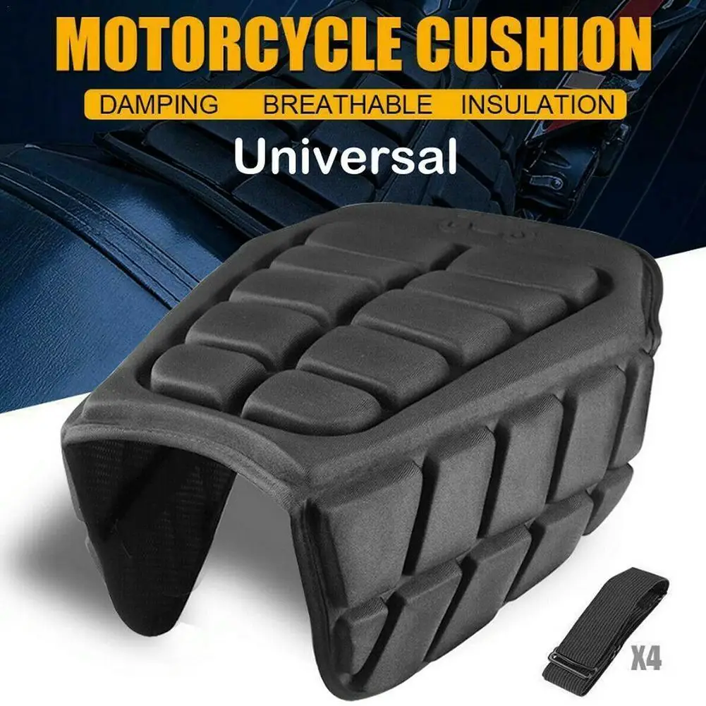 Motorcycle 3D Comfort Gel Seat Cushion Universal Air Motorbike Cover ...