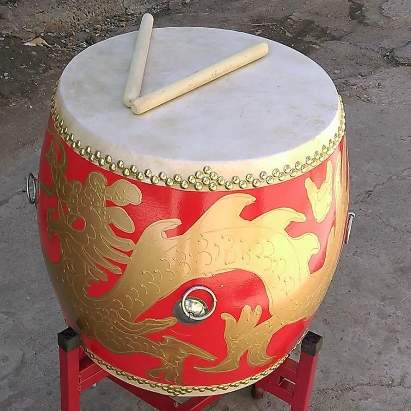 20 Inch 50.8cm Red Drum With Drumsticks Chinese Percussion Musical Lion ...