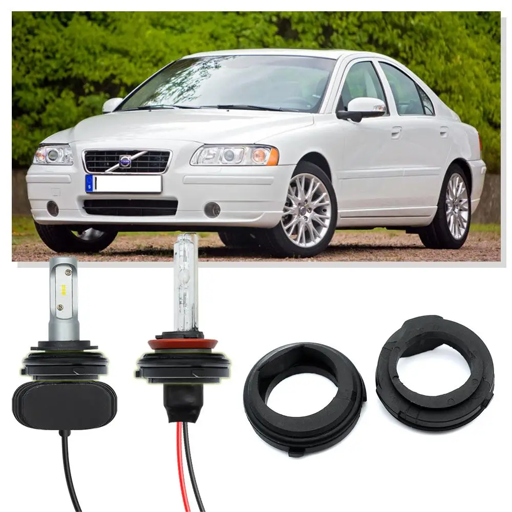 2PCS H1 HID LED Headlight Retainer Bulb Holder Headlamp Socket Adapter for Volvo S60 S70 S80 V70 ...