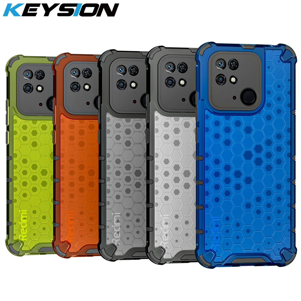 KEYSION-Shockproof-Armor-Case-for-Redmi-10C-10A-10-india-Transparent ...
