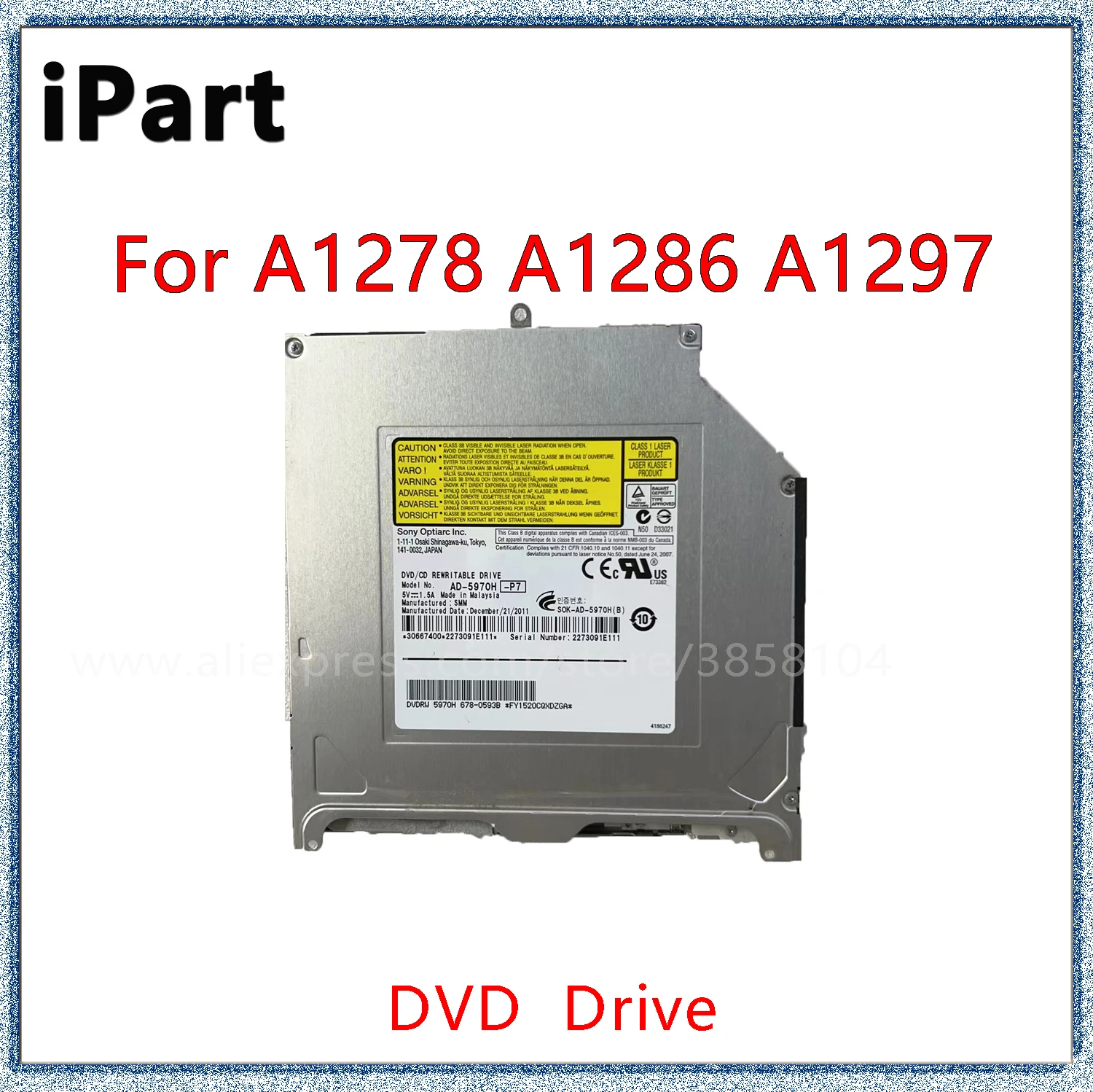 For-A1278-A1286-A1297-A1342-Macbook-Pro-DVD-Super-Drive-2008-2010-2011 ...