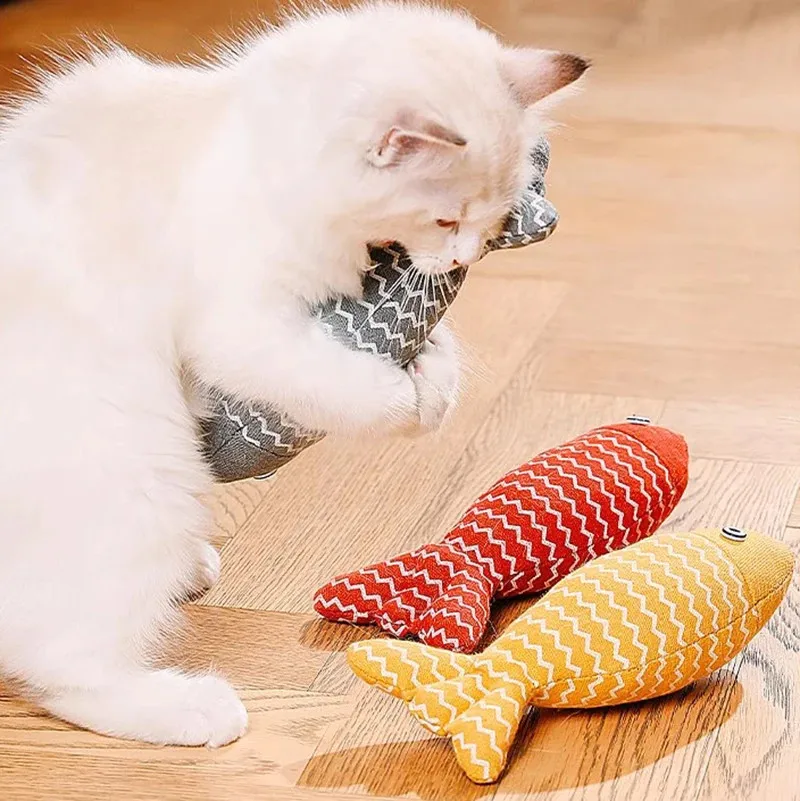 Cat-Fish-Toy-Pet-Scratcher-Catnip-Toy-Interactive-Simulation-Fish-Cat ...
