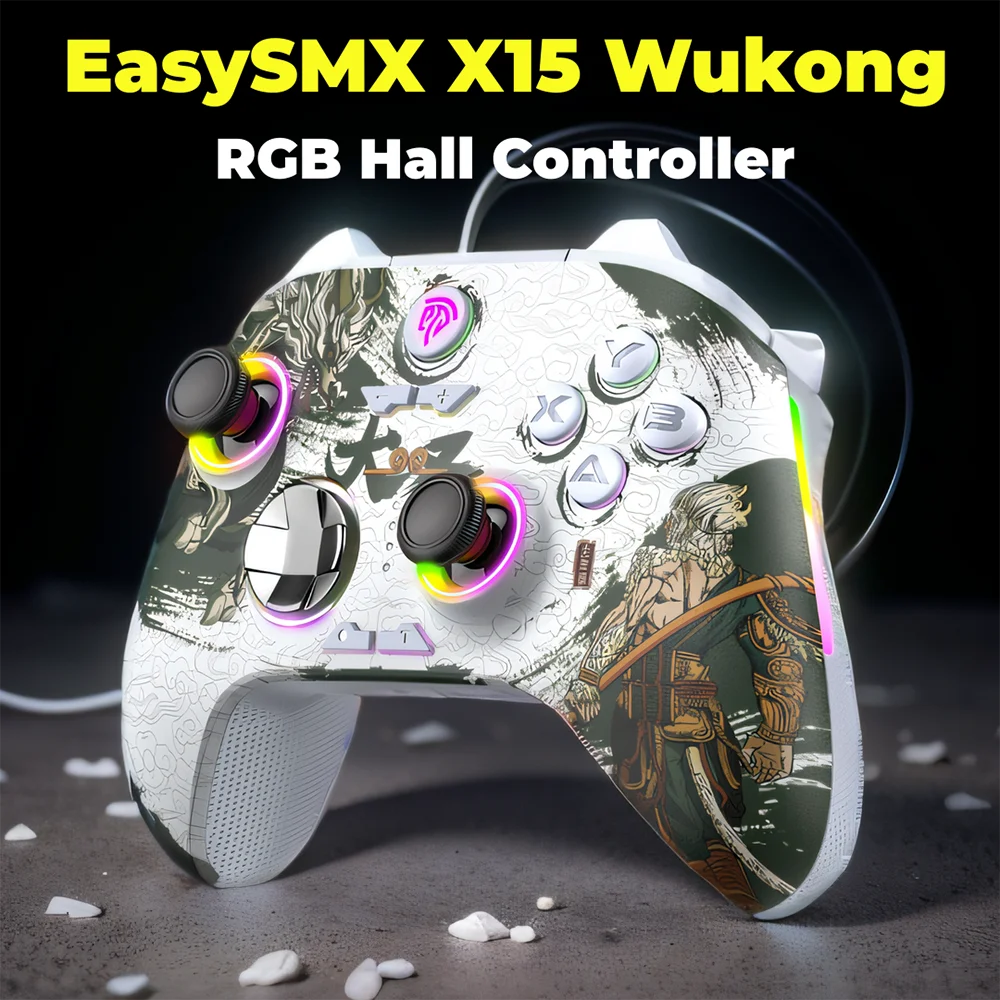 EasySMX-Manette-de-jeu-sans-fil-X15-WuKong-contr-leur-RVB-compatible ...