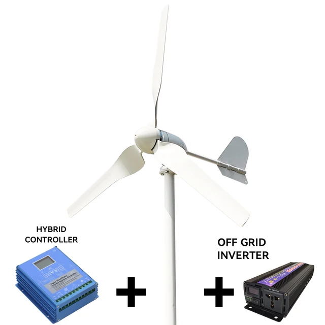 5000w Windmill Turbine Generator kit 5kw Power 3Blade 24V 48V Free ...