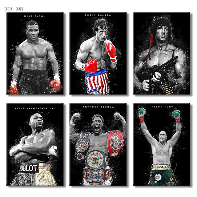 Mike Tyson Black And White Poster