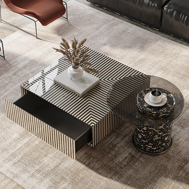 French-Vintage-Hall-Coffee-Table-Square-Floor-Dining-Living-Room-Center ...