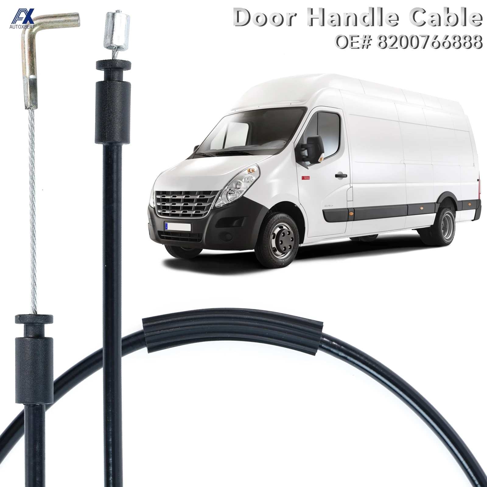 Car Lock Pull Handle Latch Lock Rear Tailgate Door Cable For Renault ...