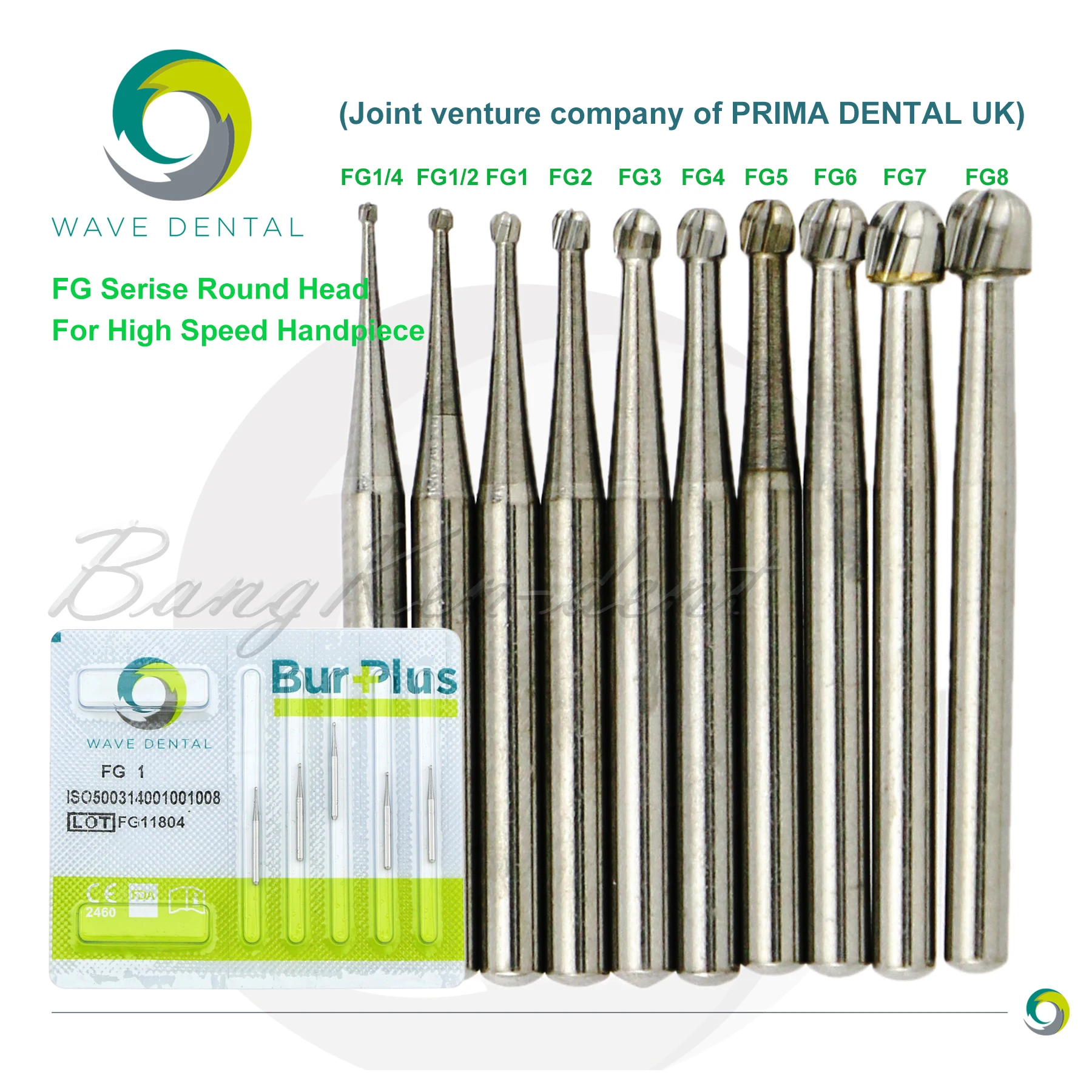 Wave-Dental-Operative-BurPlus-Tungsten-Carbide-Bur-1-6mm-Round-Burs-FG ...