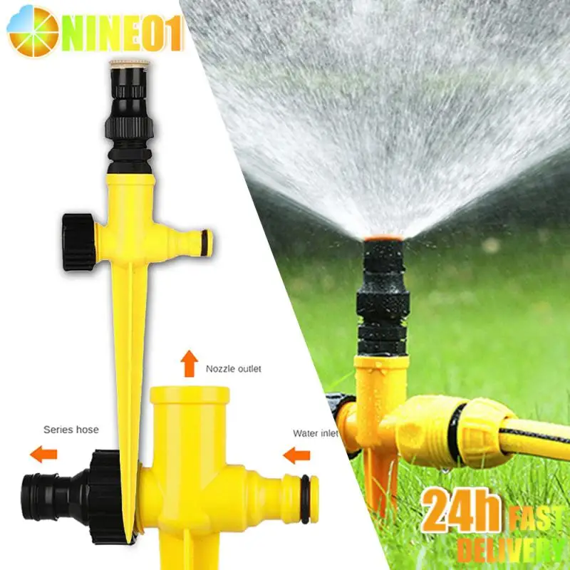360° Garden Sprinkler Rotation Irrigation Watering System Automatic ...