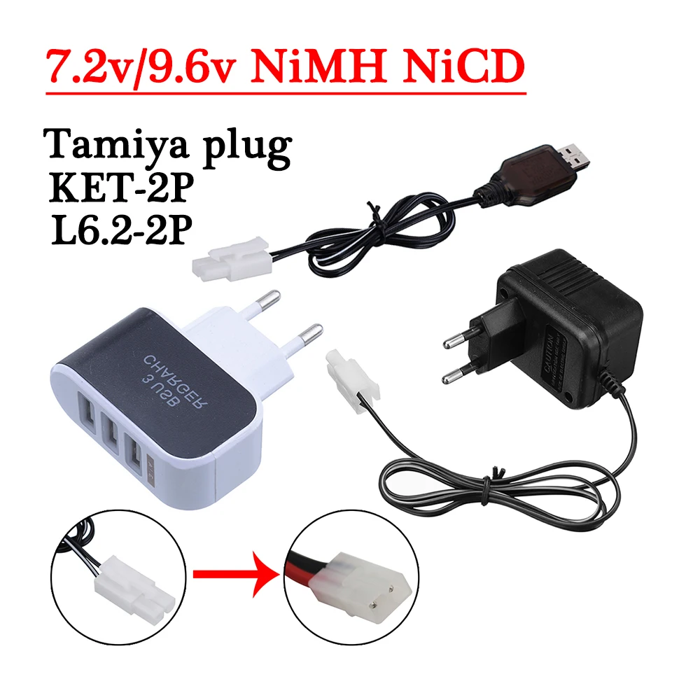 7.2v 9.6v Charger for NiCd NiMH battery Input 100v-240v Output 7.2v ...