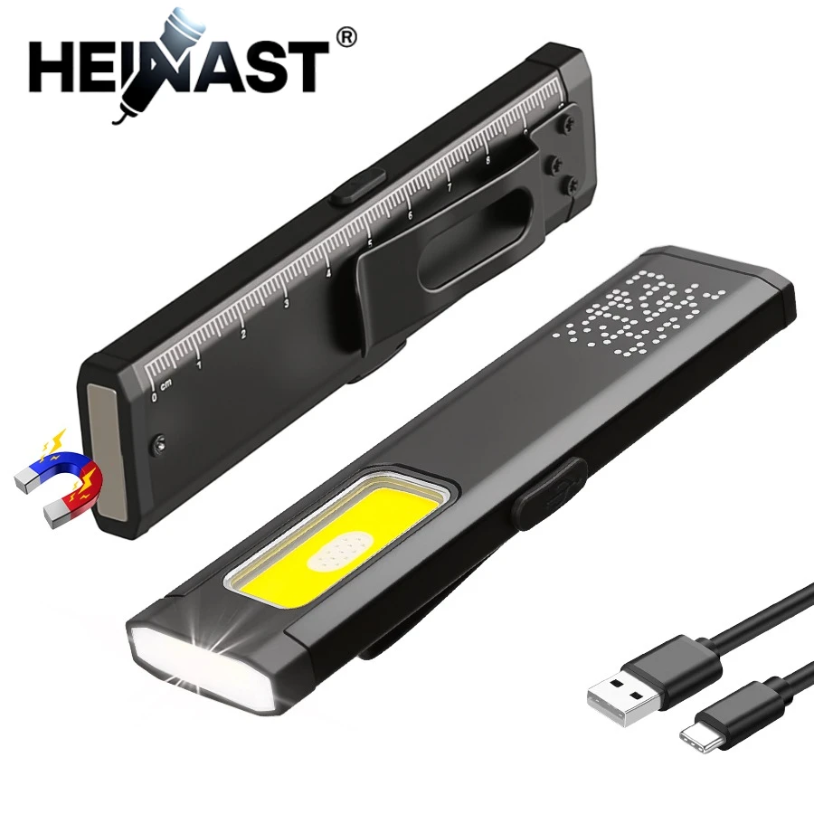 Powerful EDC Handheld Flashlight Dual Light Sources USB C Rechargeable ...