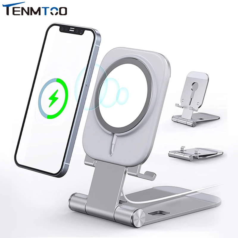 Tenmtoo Phone Stand Magsafe Charger Adjustable | Foldable Magsafe ...